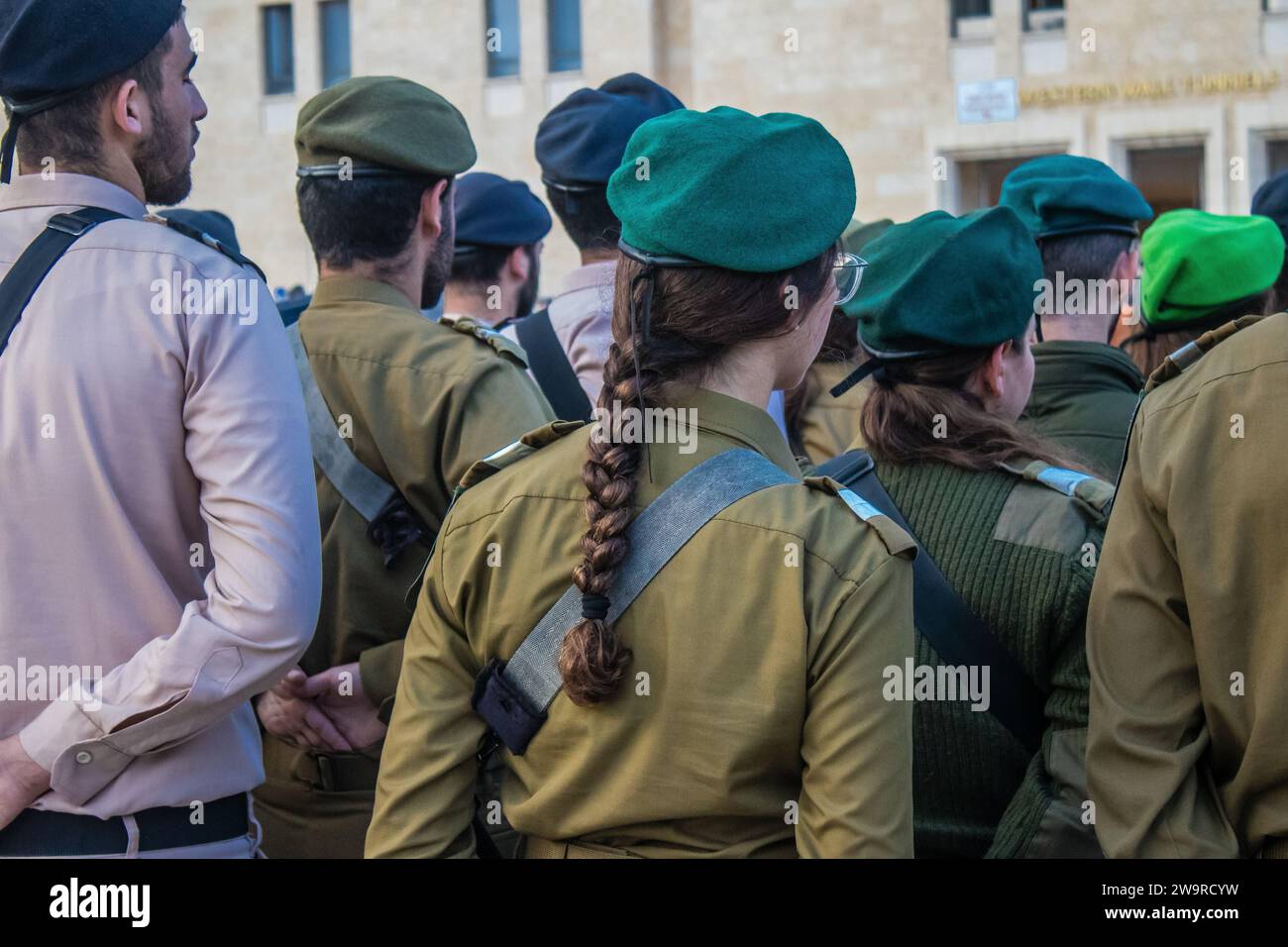 Induction ceremony for new graduates of the IDF officer school. The ...