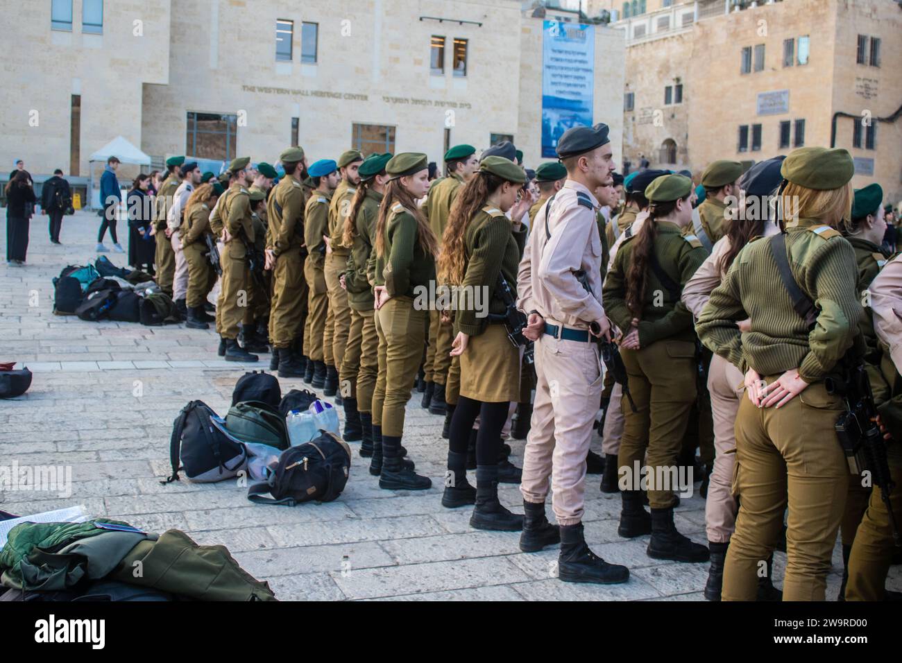 Induction ceremony for new graduates of the IDF officer school. The ...