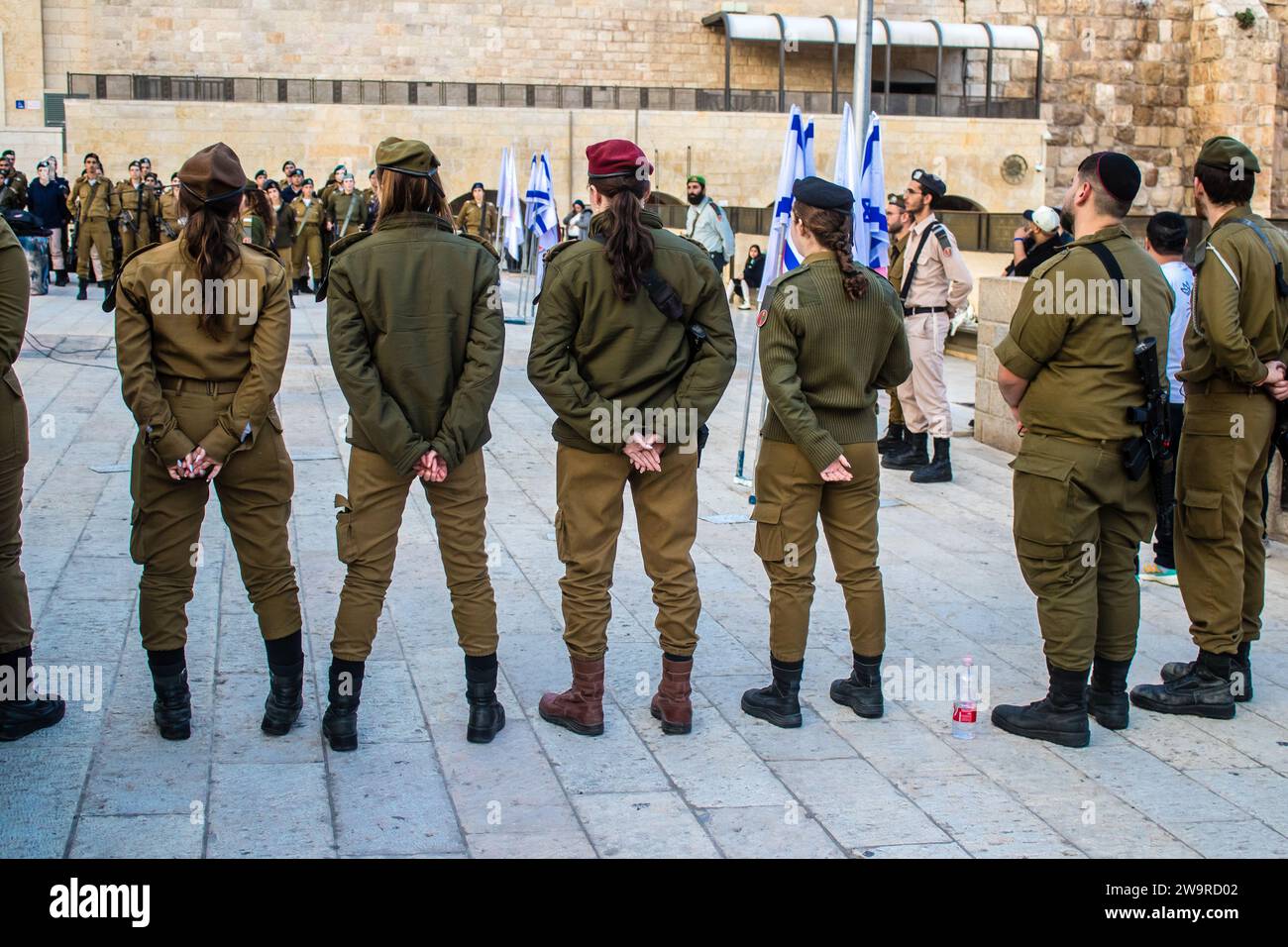 Induction ceremony for new graduates of the IDF officer school. The ...