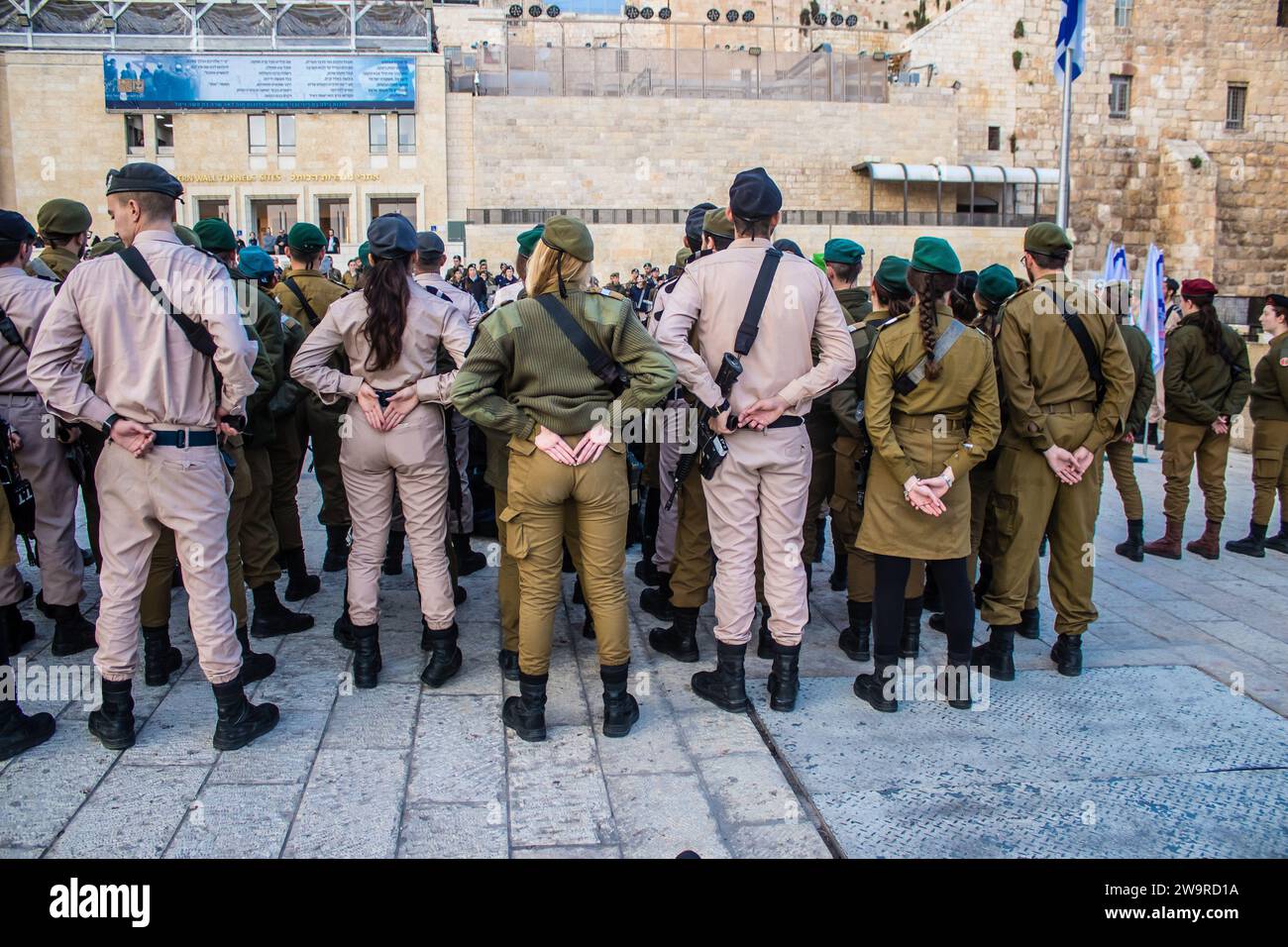 Induction ceremony for new graduates of the IDF officer school. The ...