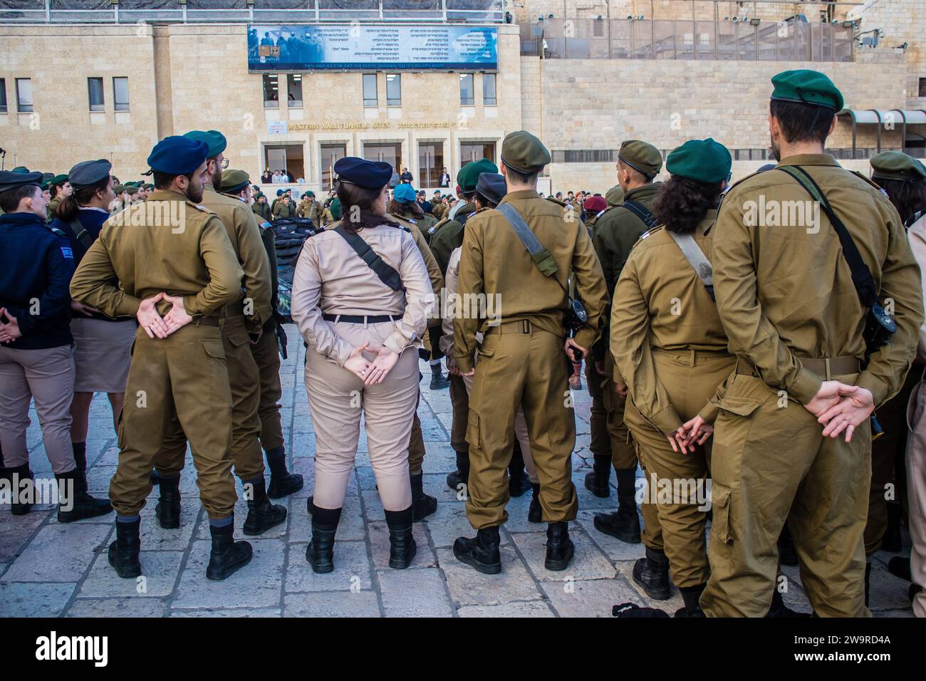 Induction ceremony for new graduates of the IDF officer school. The ...