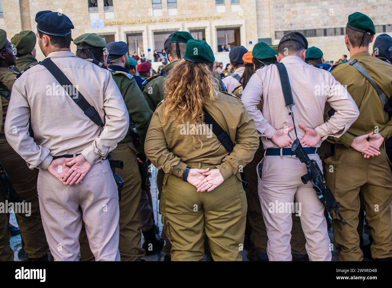 Induction ceremony for new graduates of the IDF officer school. The ...