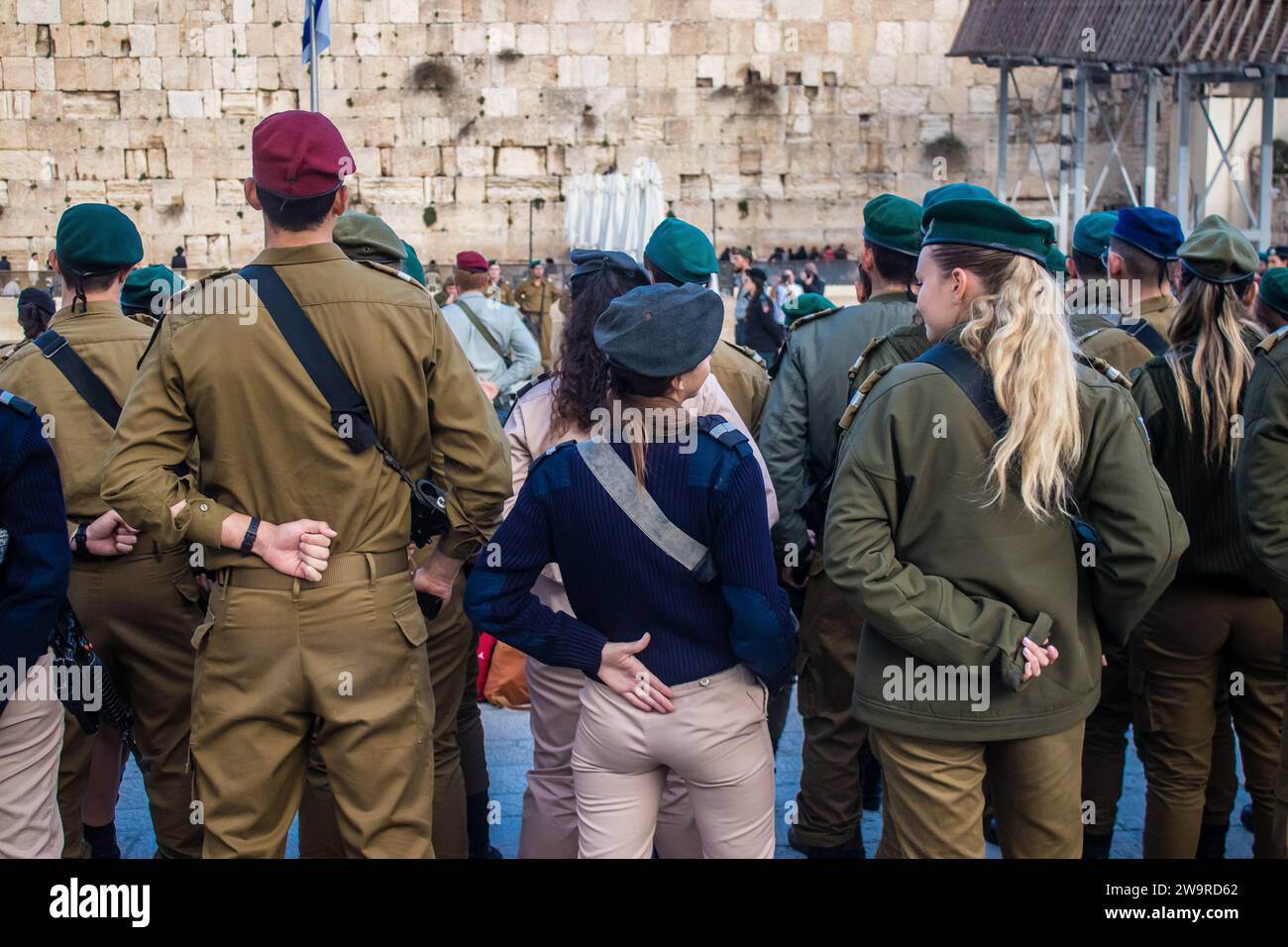 Induction ceremony for new graduates of the IDF officer school. The ...