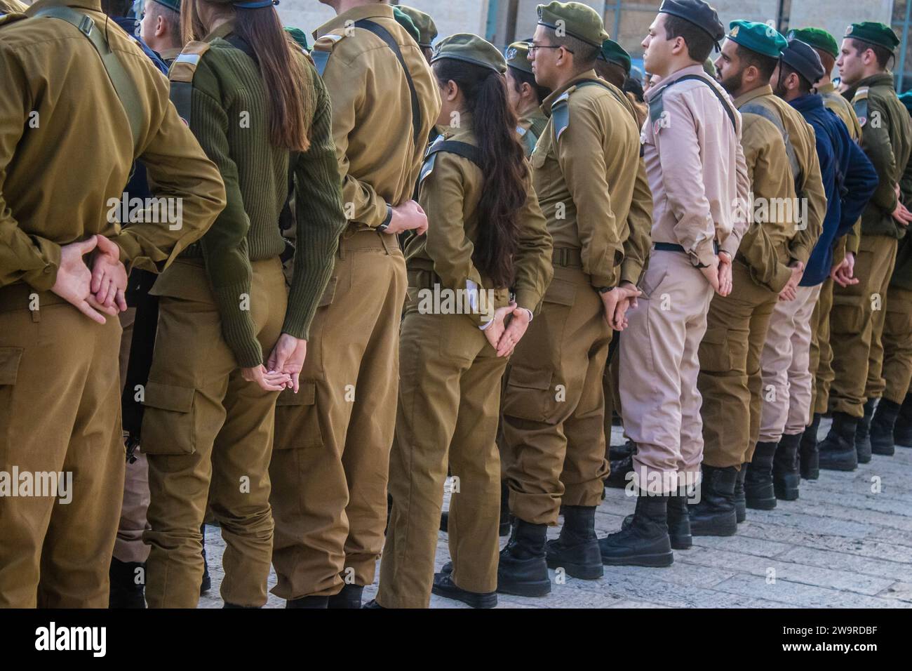 Induction ceremony for new graduates of the IDF officer school. The ...