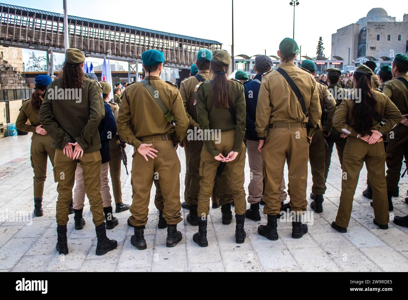 Induction ceremony for new graduates of the IDF officer school. The ...