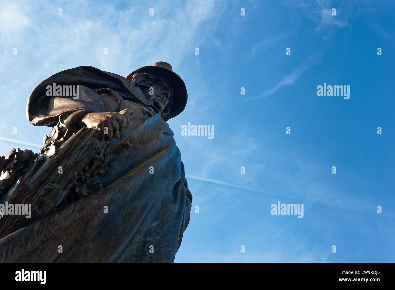 Salem, Massachusetts - A brass statue of Roger Conant the founder of ...
