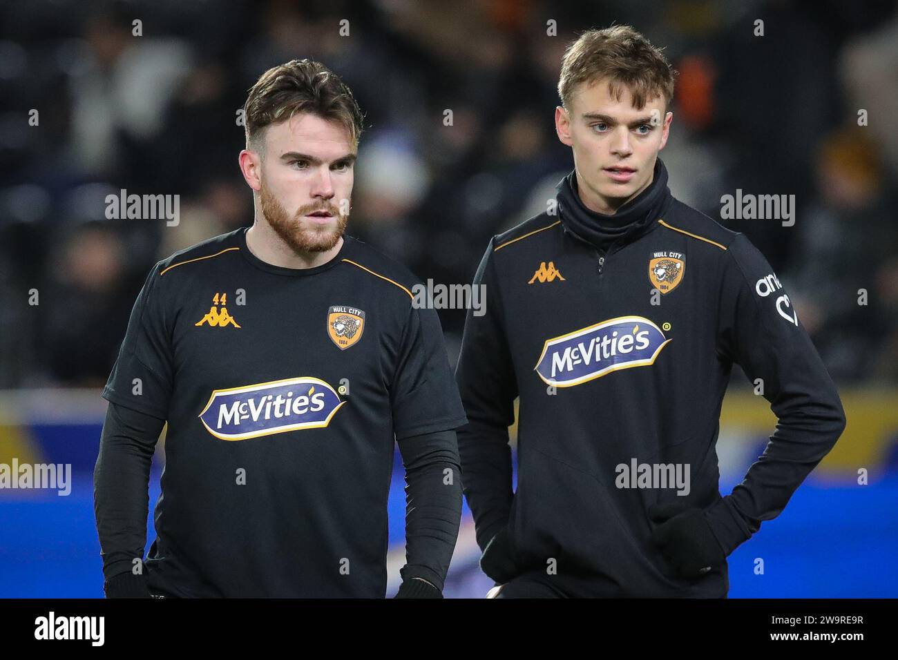 Aaron Connolly #44 of Hull City and Scott Twine #30 of Hull City during ...