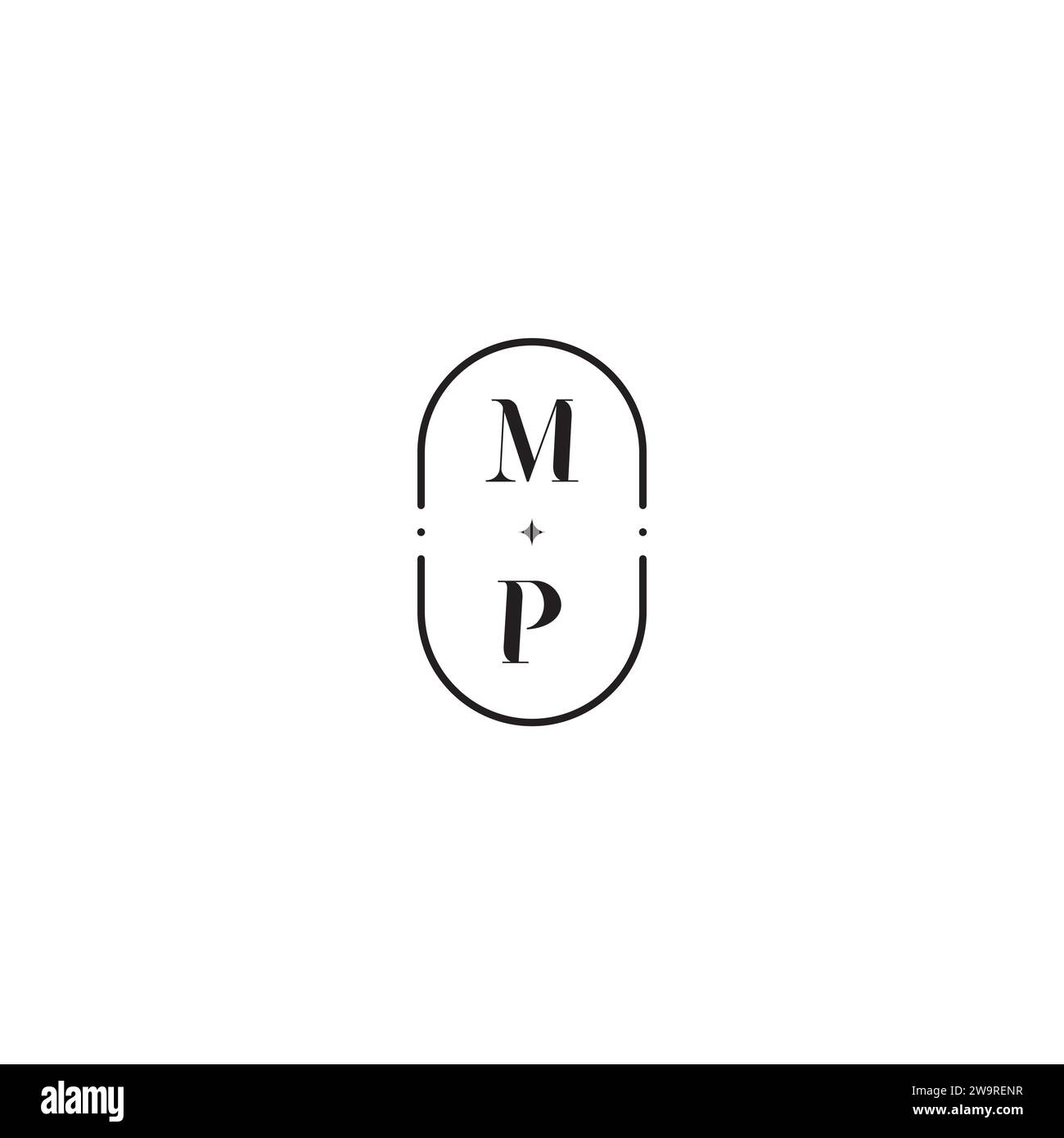 MP wedding logo concept in high quality professional design that will ...