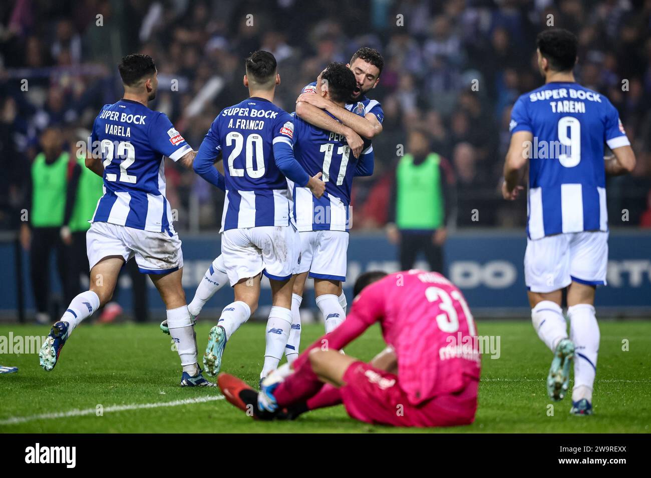 Dragon Stadium, Oporto, Portugal. 29 December, 2023. Pictured left to ...