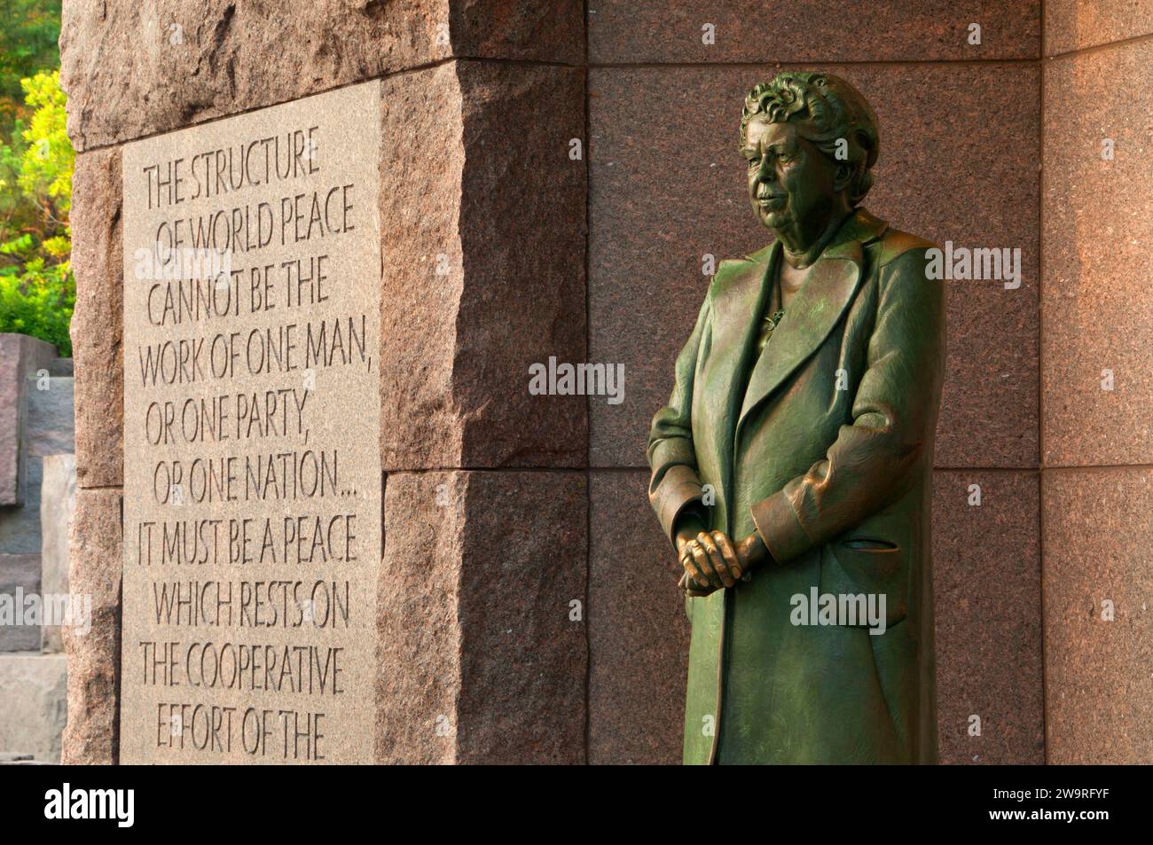 Eleanor Roosevelt statue, Franklin Delano Roosevelt Memorial, National ...
