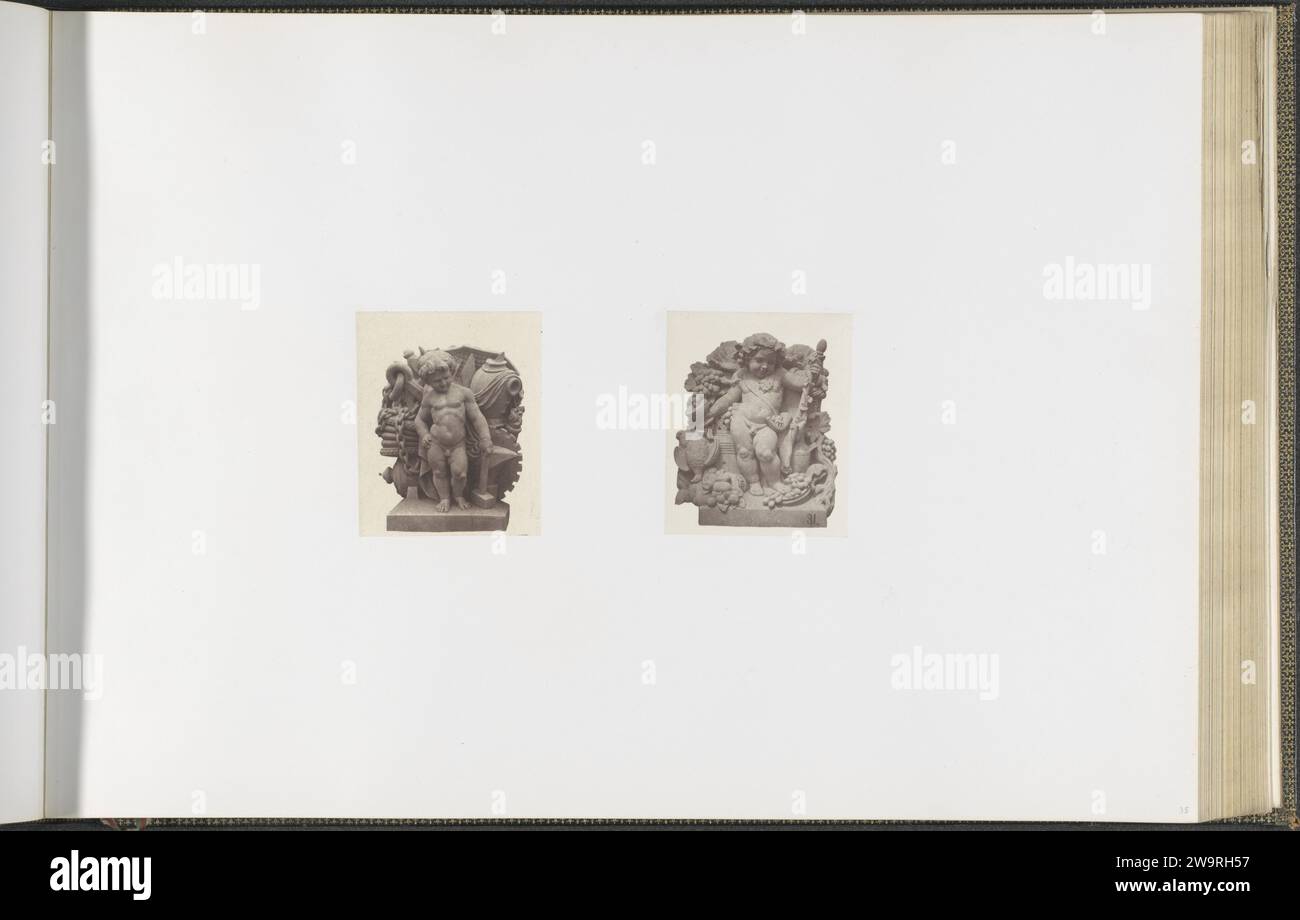 GIPS models for sculptures on the Palais du Louvre: left "La Force" by ...