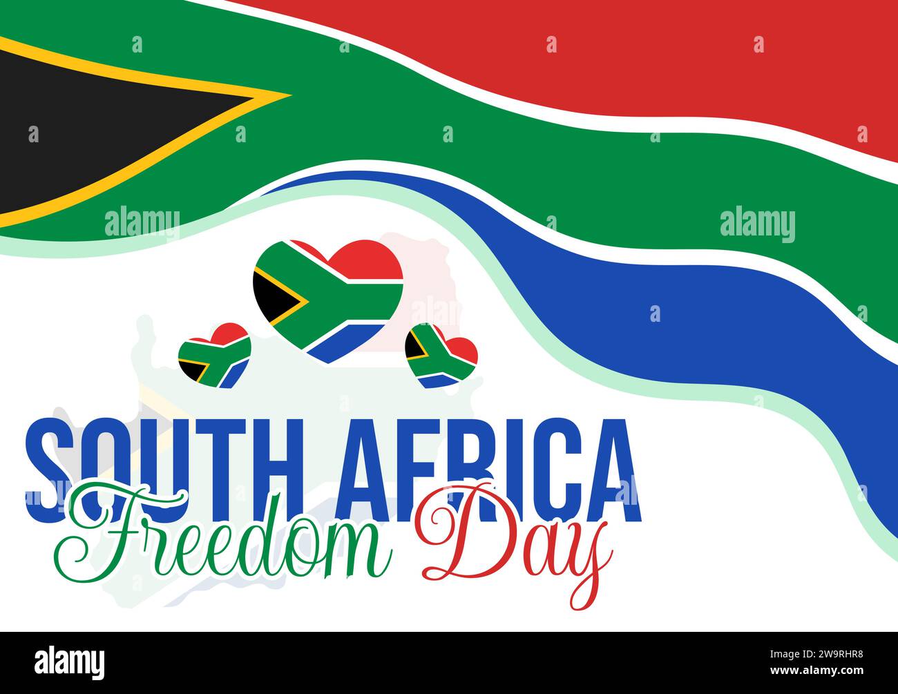 Happy South Africa Freedom Day Vector Illustration on 27 April with ...
