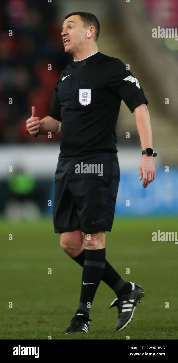 Referee Tony Harrington during the Sky Bet Championship match between ...