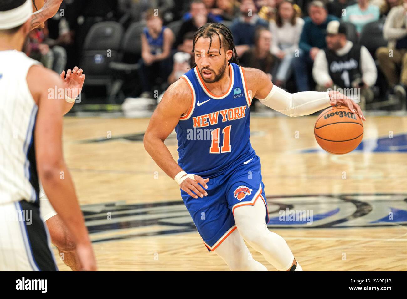 Orlando, Florida, USA, December 29, 2023, New York Knicks guard Jalen ...