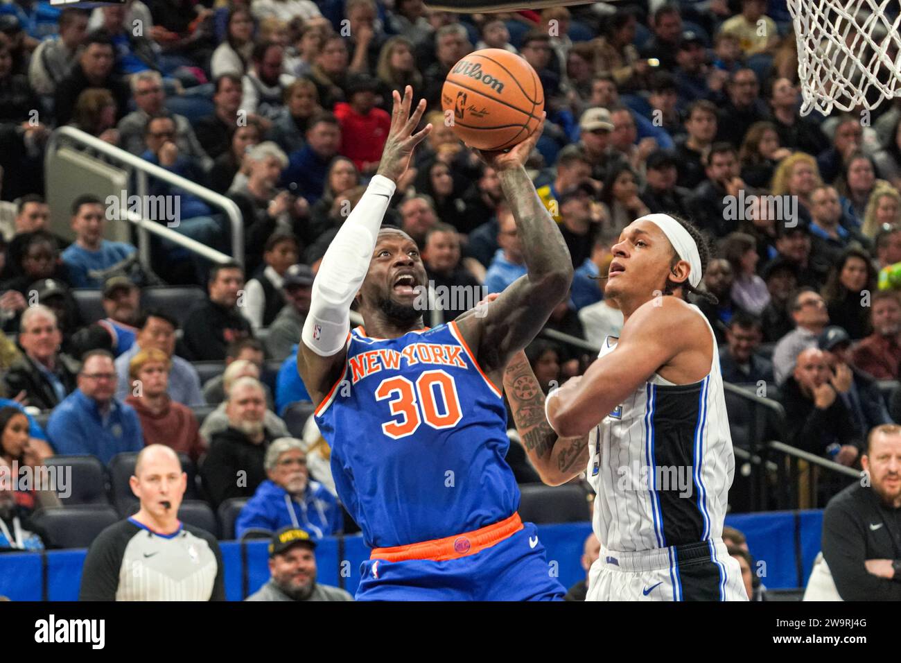 Orlando, Florida, USA, December 29, 2023, New York Knicks player Julius ...