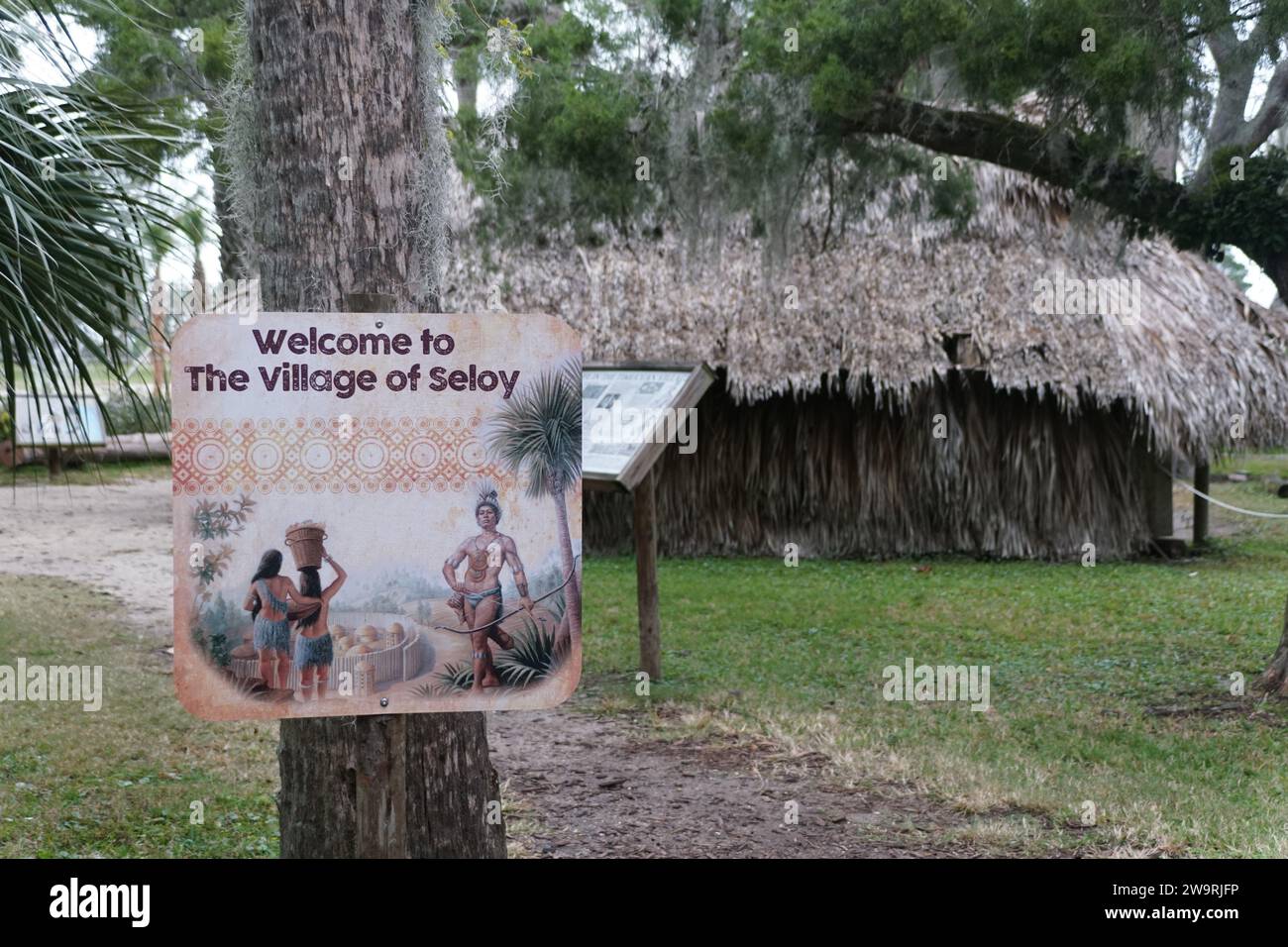 St Augustine, Florida, U.S.A - November 18, 2023 - A sign welcoming ...