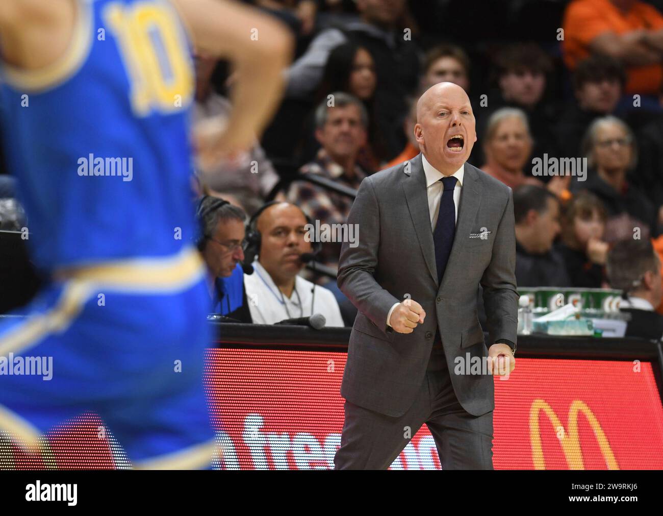 UCLA head coach Mick Cronin directs his offense against Oregon State ...