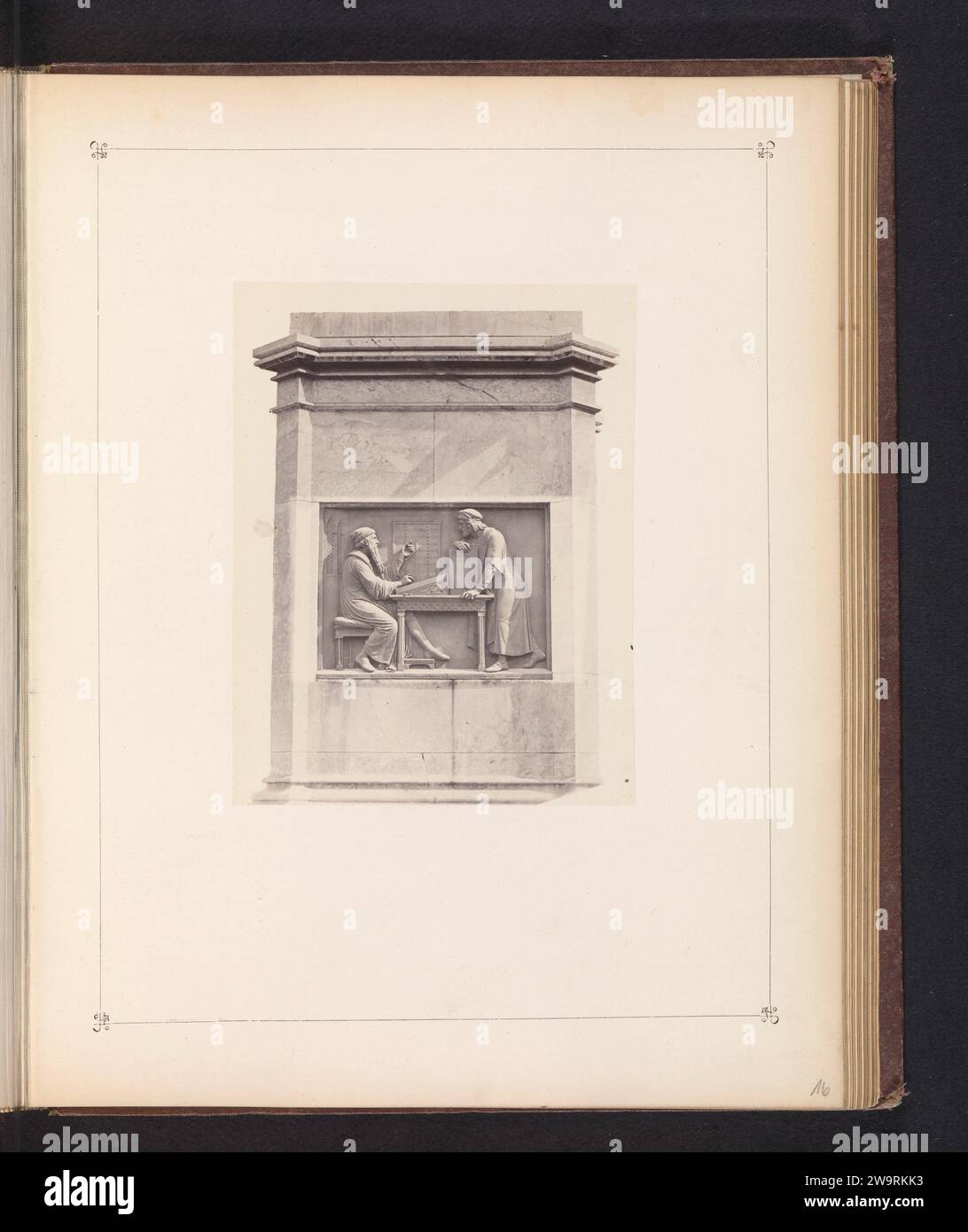 Relief on the monument for Johannes Gutenberg in Mainz, representing ...