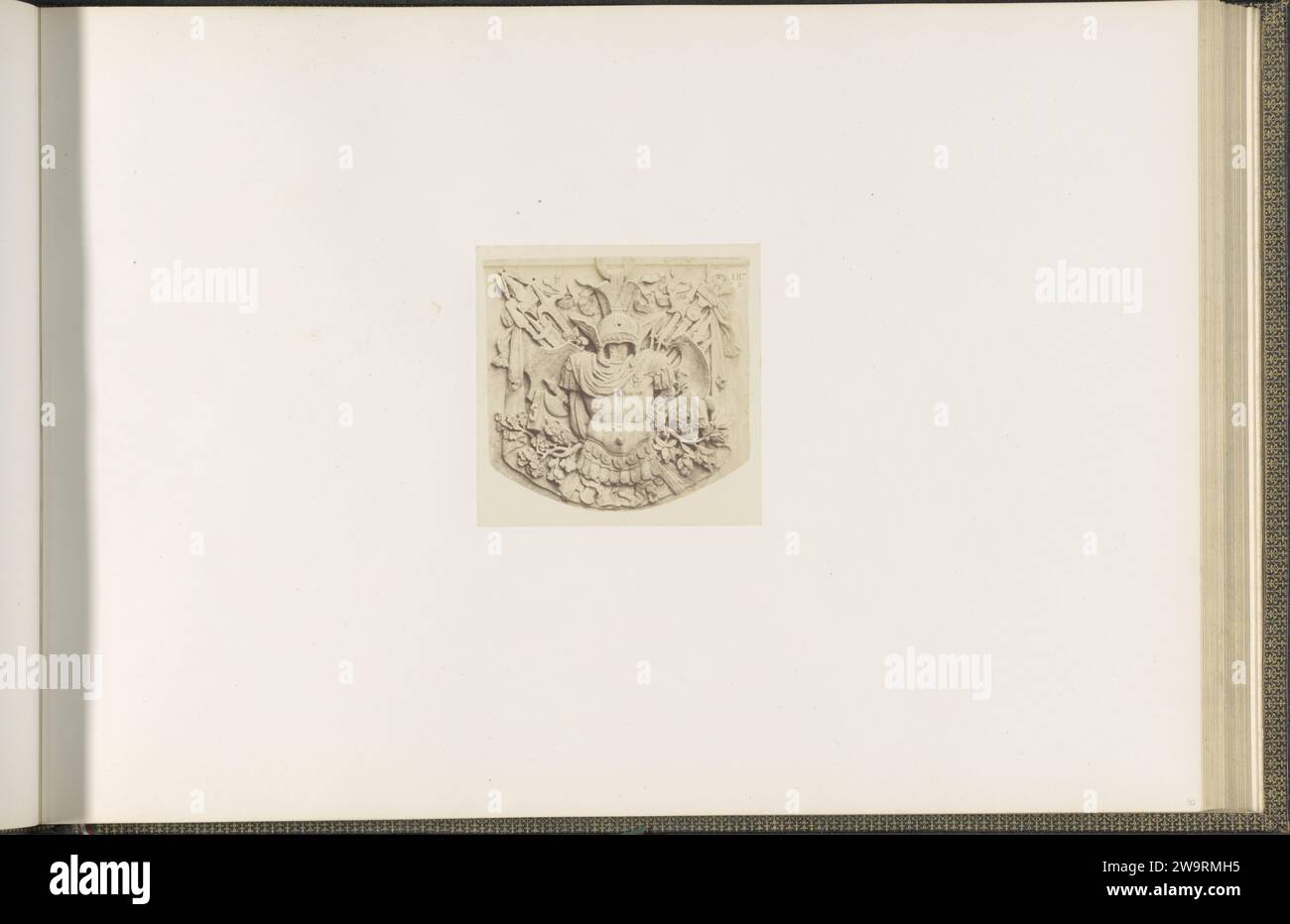 Gips model for a coat of arms on the Palais du Louvre, c. 1855 - c ...