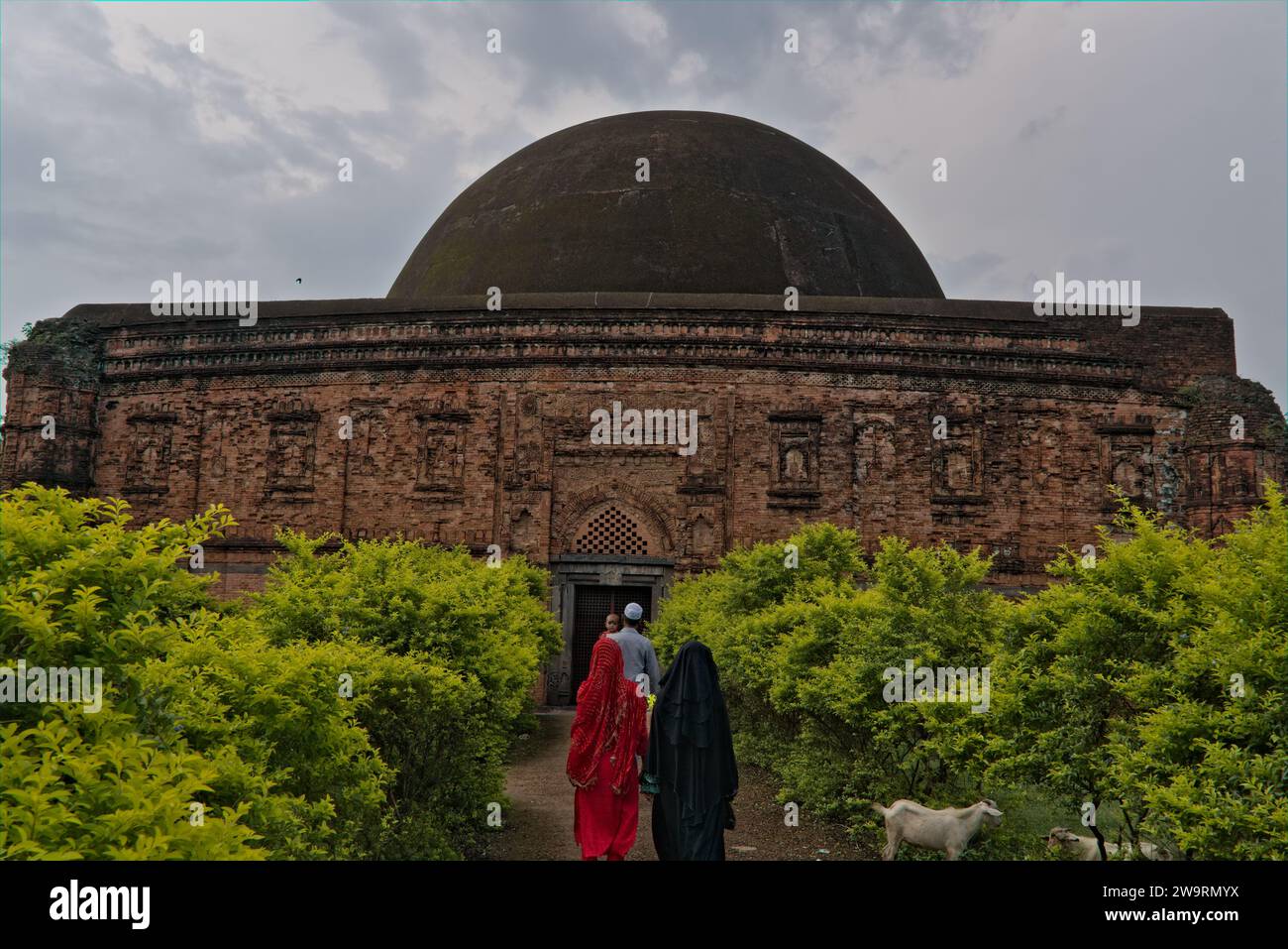 Malda West Bengal India 09.10.2023. tourists visiting a historical ...
