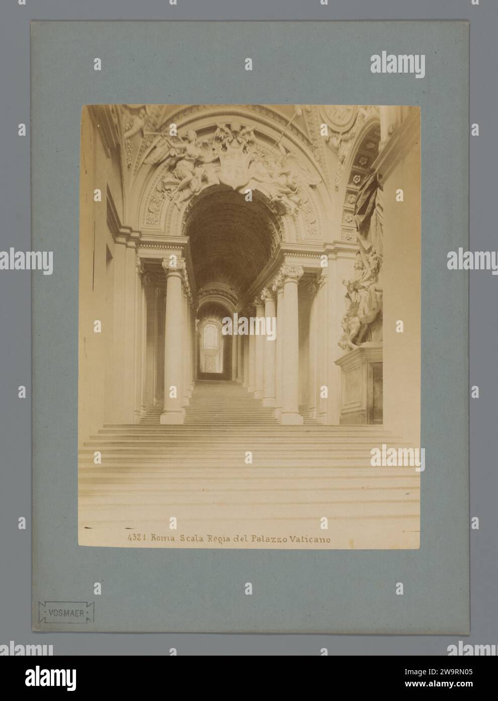 Scala Regia in Vatican City, Italy, Anonymous, After Giovanni Lorenzo Bernini, 1851 - 1890 ...