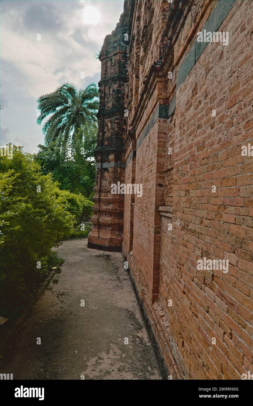 Malda West Bengal India 09.10.2023. picture taken of side view of a old ...