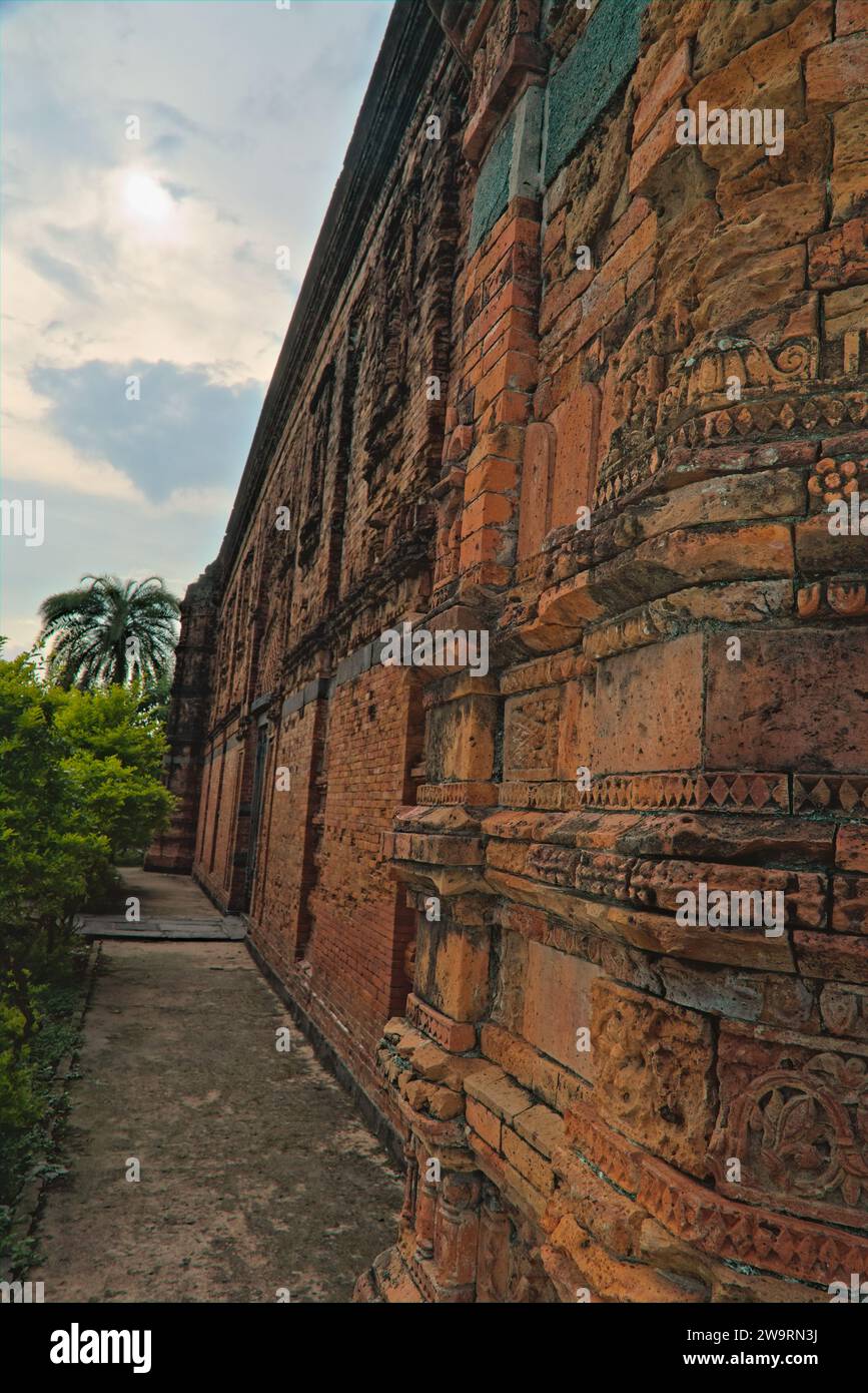 Malda West Bengal India 09.10.2023. picture taken of side view of a old ...