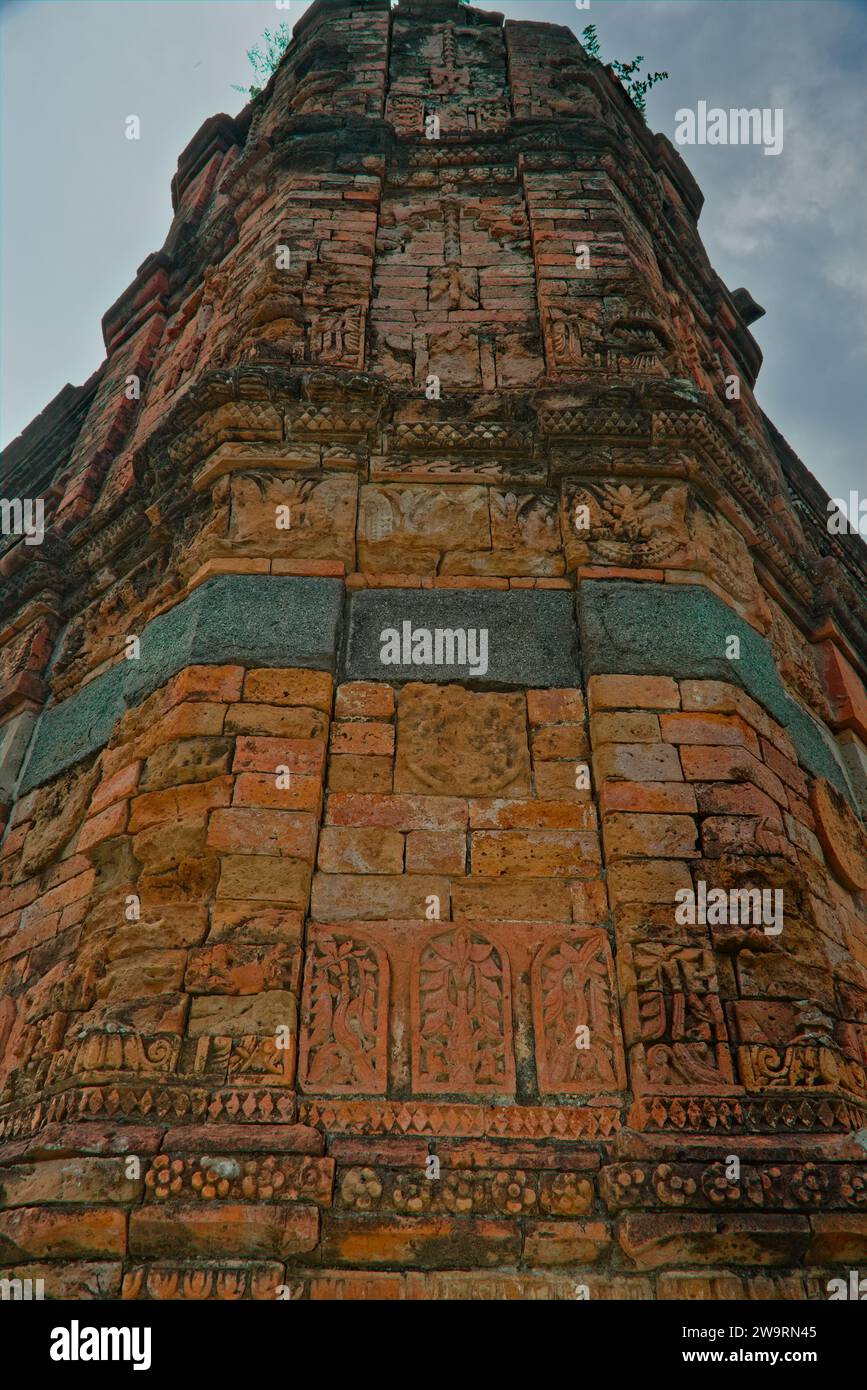 Malda West Bengal India 09.10.2023. picture taken of side view of a old ...