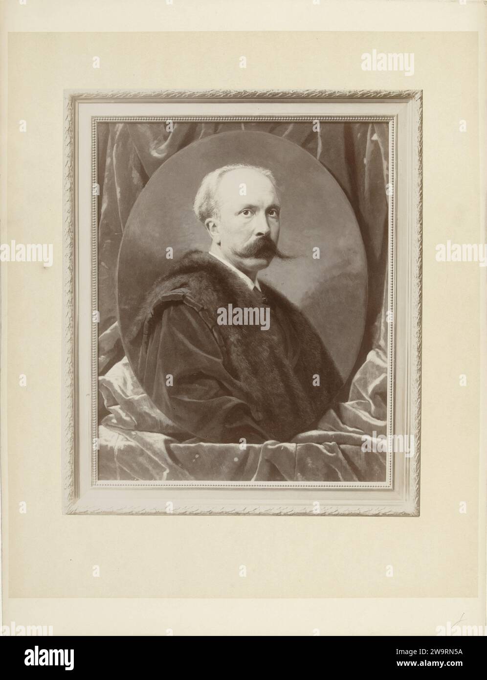 Photo production of a painted portrait of the painter Gustav Olof ...
