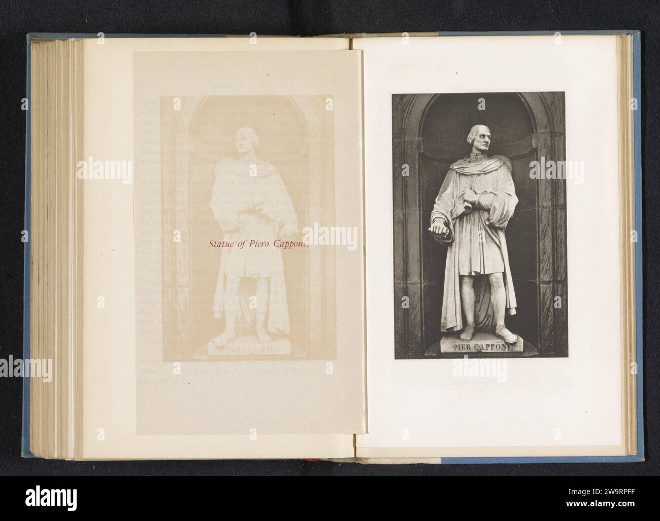 Statue of Pier Capponi on the facade of the Galleria Degli Uffizi in ...