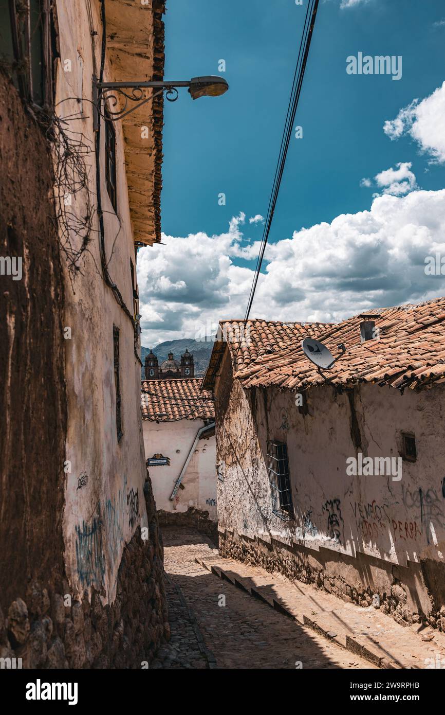 Cusco, Peru, Historical city center, house facade scenery, 2023 Stock ...