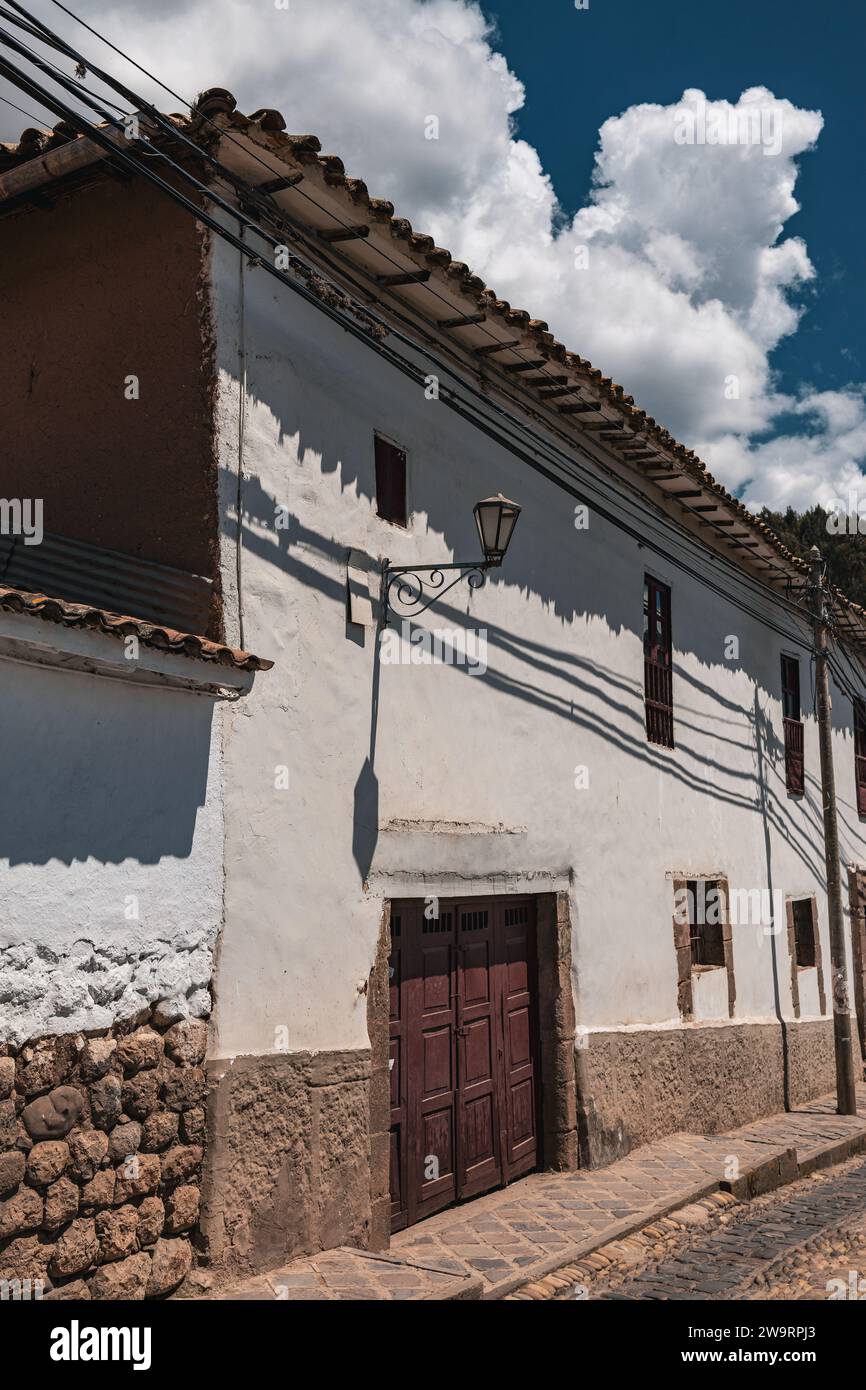 Cusco, Peru, Historical city center, house facade scenery, 2023 Stock ...
