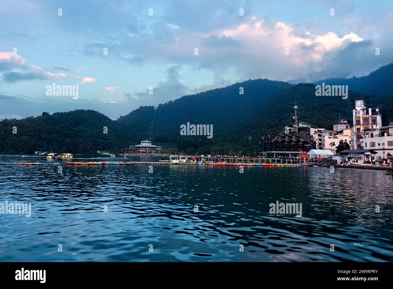 View of Sun Moon Lake from Ita Thao, Yuchi, Taiwan Stock Photo - Alamy