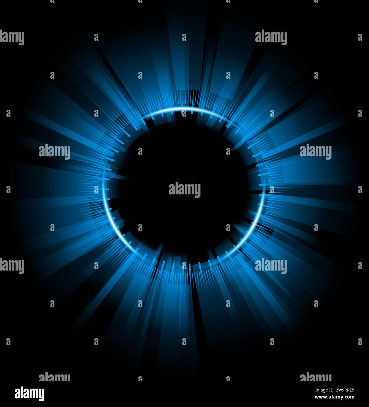 blue glow hud holographic futuristic design Stock Photo - Alamy