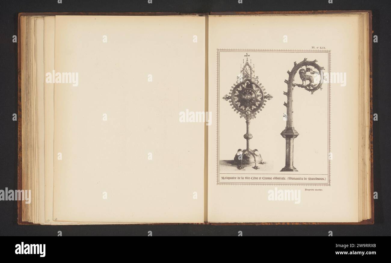 Relics' cabinet of the Holy Supper and Abbey cross in the monastery of ...