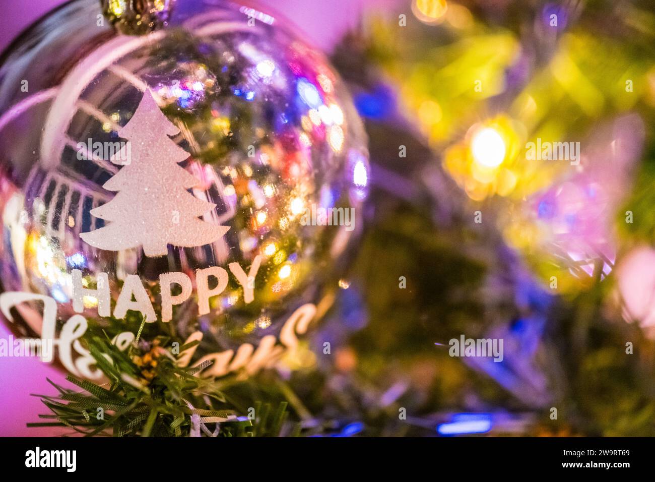 Christmas ornament ball reflection hi-res stock photography and images ...