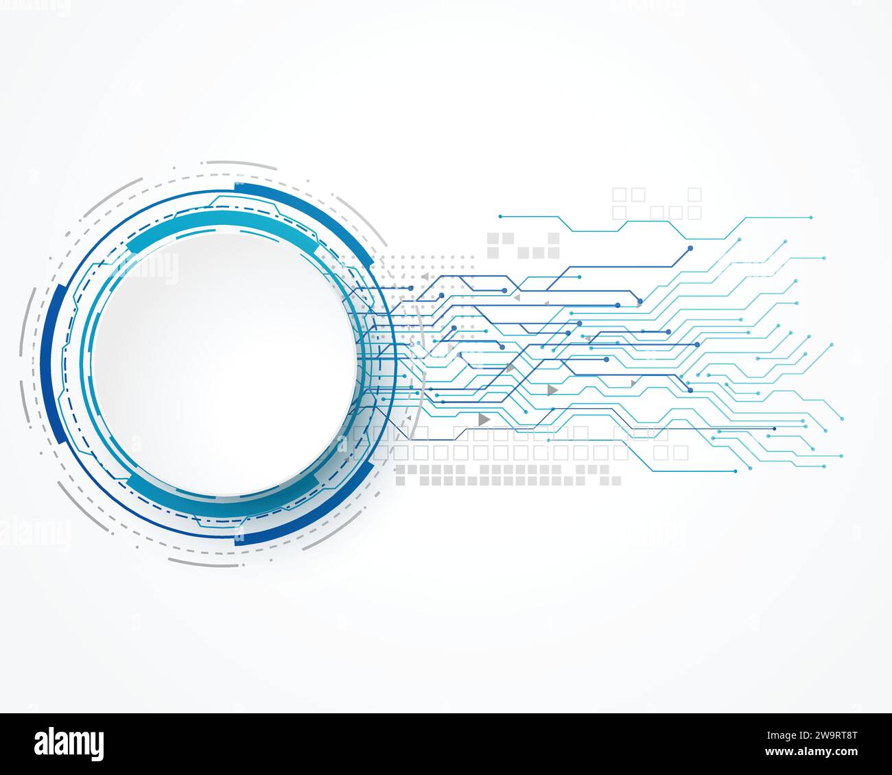Modern technology horizontal banner Stock Vector Images - Alamy