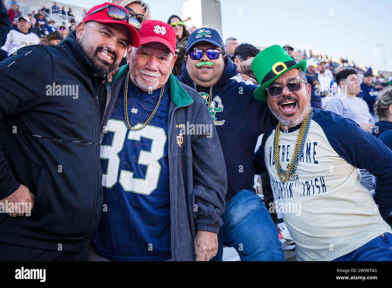 El Paso, Texas, USA. 29th Dec, 2023. Notre Dame Fighting Irish fans ...