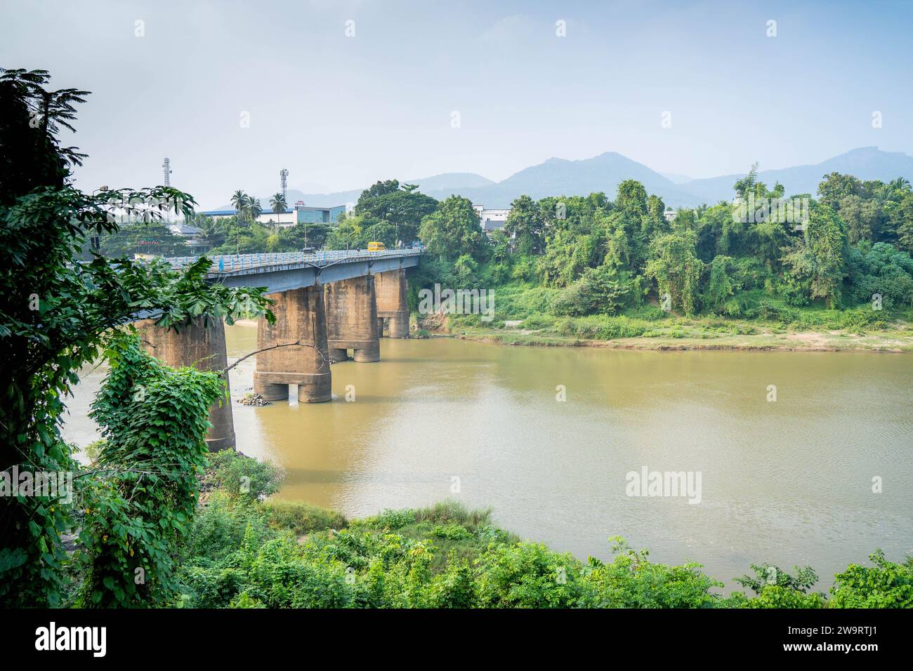 Chaliyar River and Bridge in Edavanna Malappuram Stock Photo - Alamy