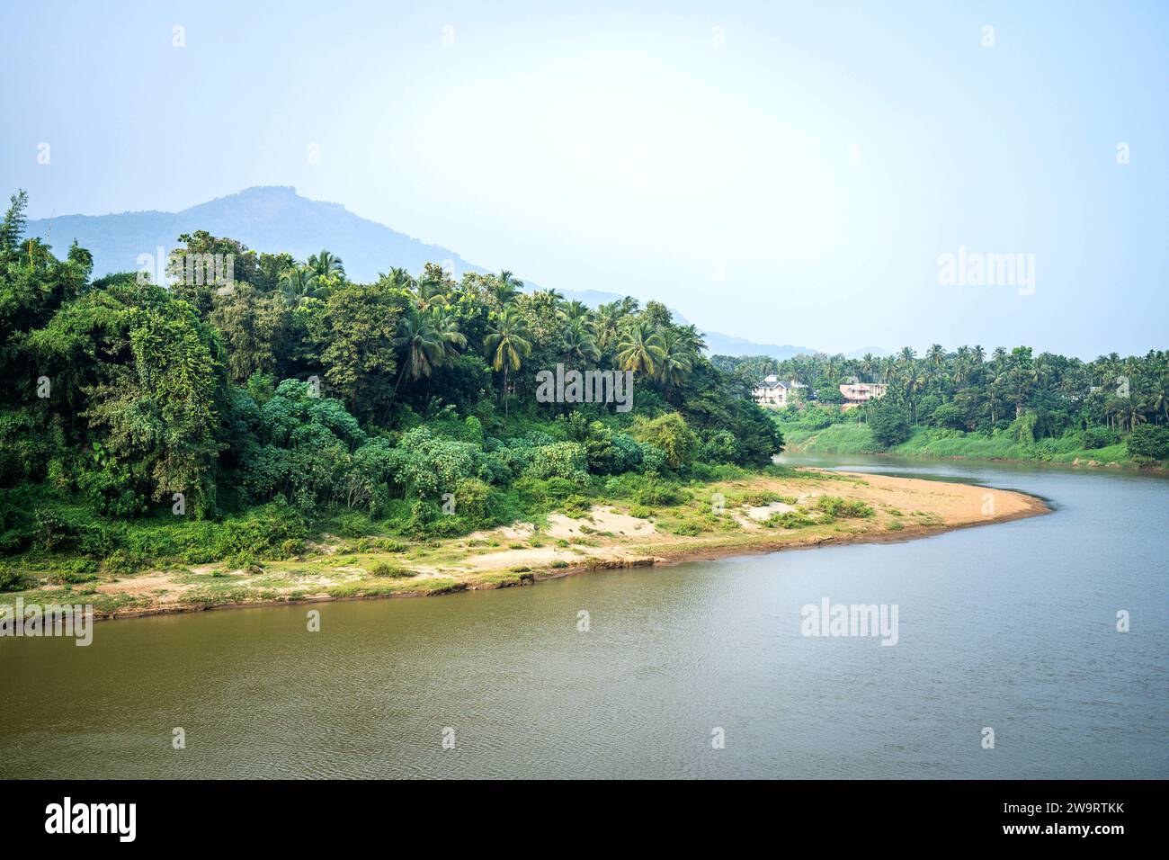 Chaliyar River and Bridge in Edavanna Malappuram Stock Photo - Alamy