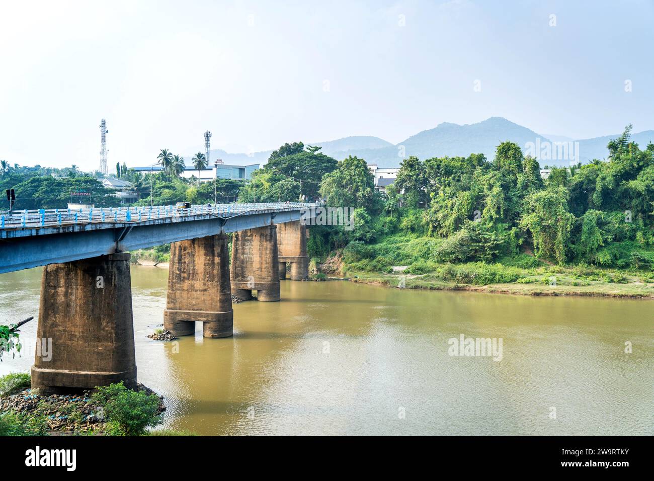 Chaliyar River and Bridge in Edavanna Malappuram Stock Photo - Alamy