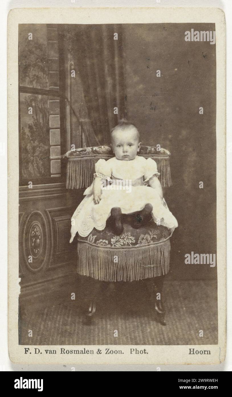Portrait of a small child, c. 1870 Photograph. visit card Small child ...
