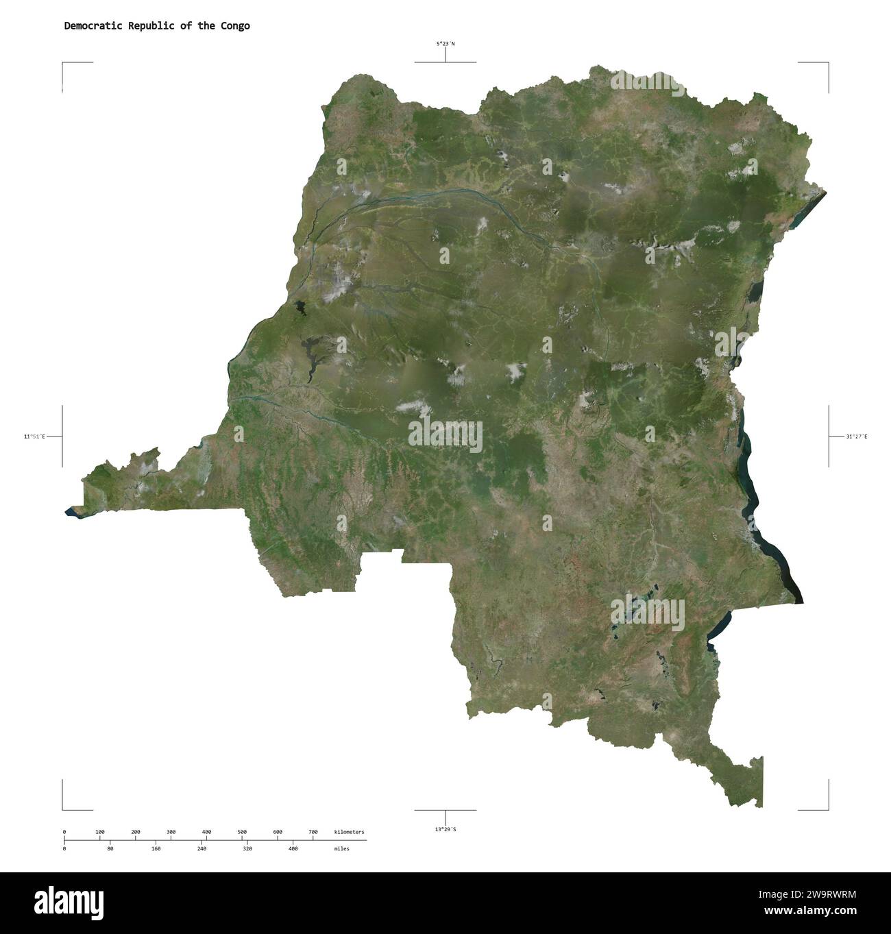 Map of the democratic republic of the congo hi-res stock photography ...