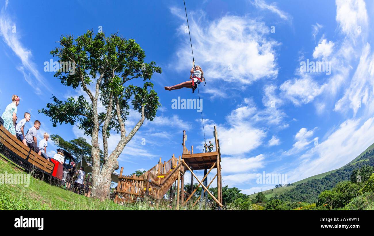 Zip-line High Rides Mini Train Rides Fun upward overhead action ...