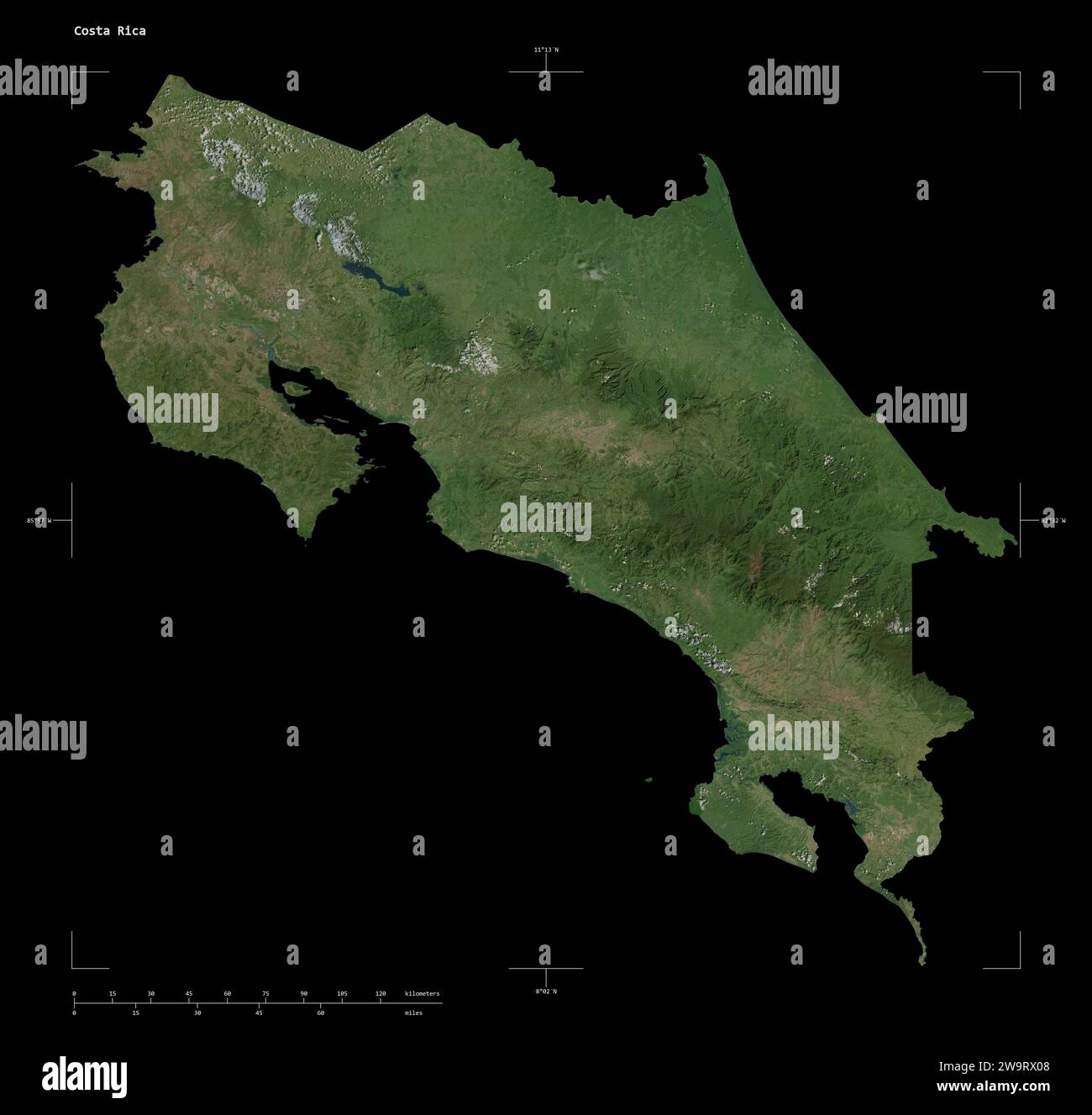 Costa Rica Distance Maps Sunnier Climbs: Costa Rica