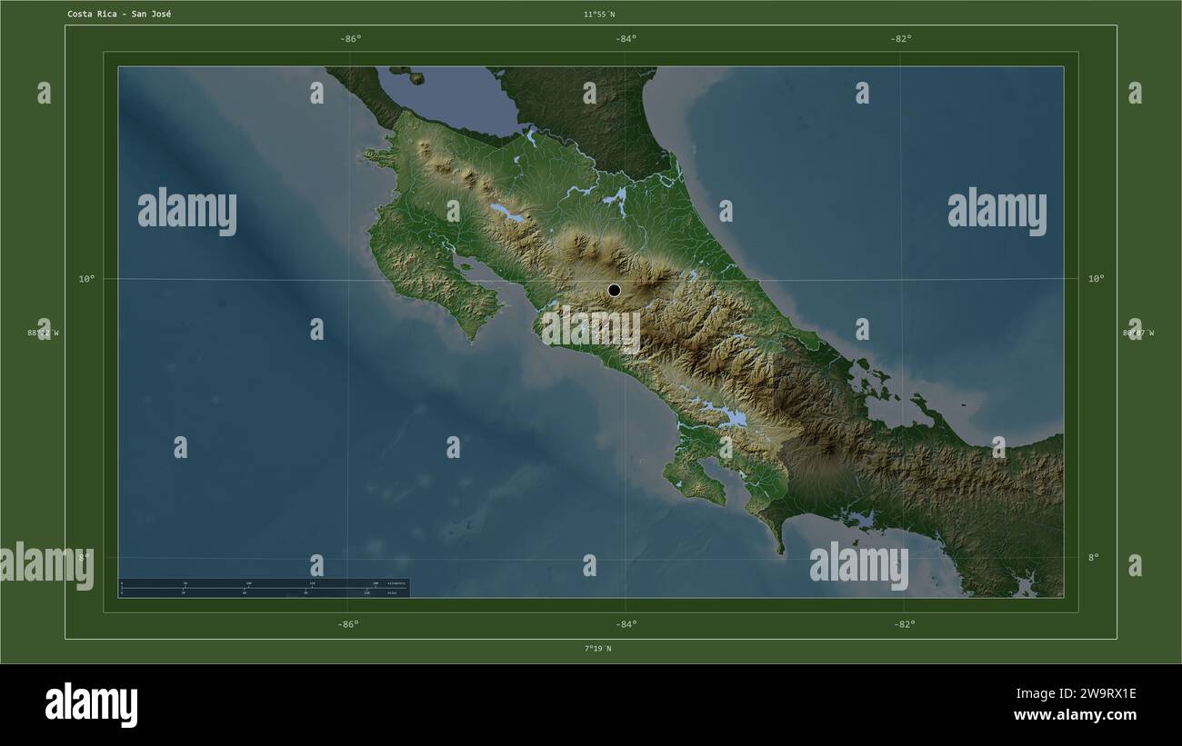 costa rica rivers map