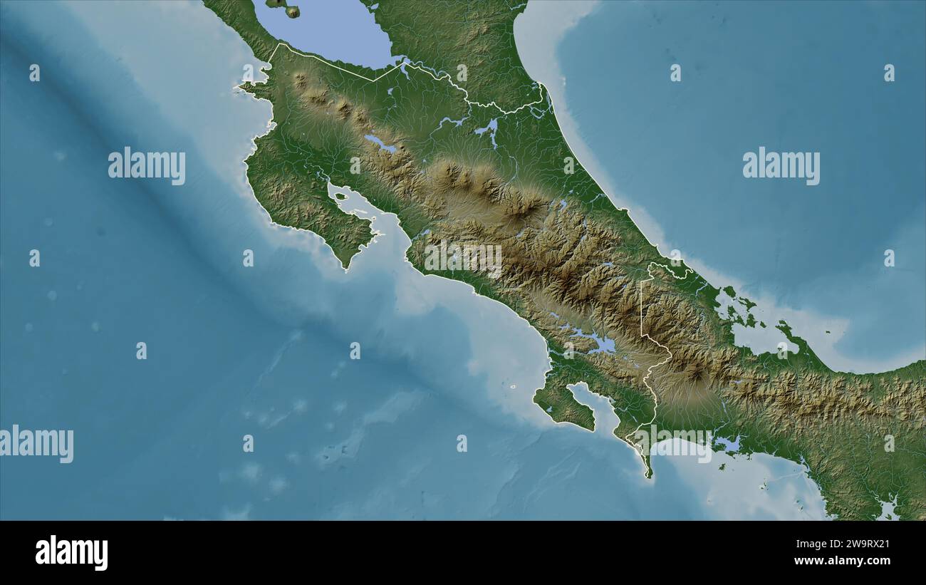 costa rica rivers map