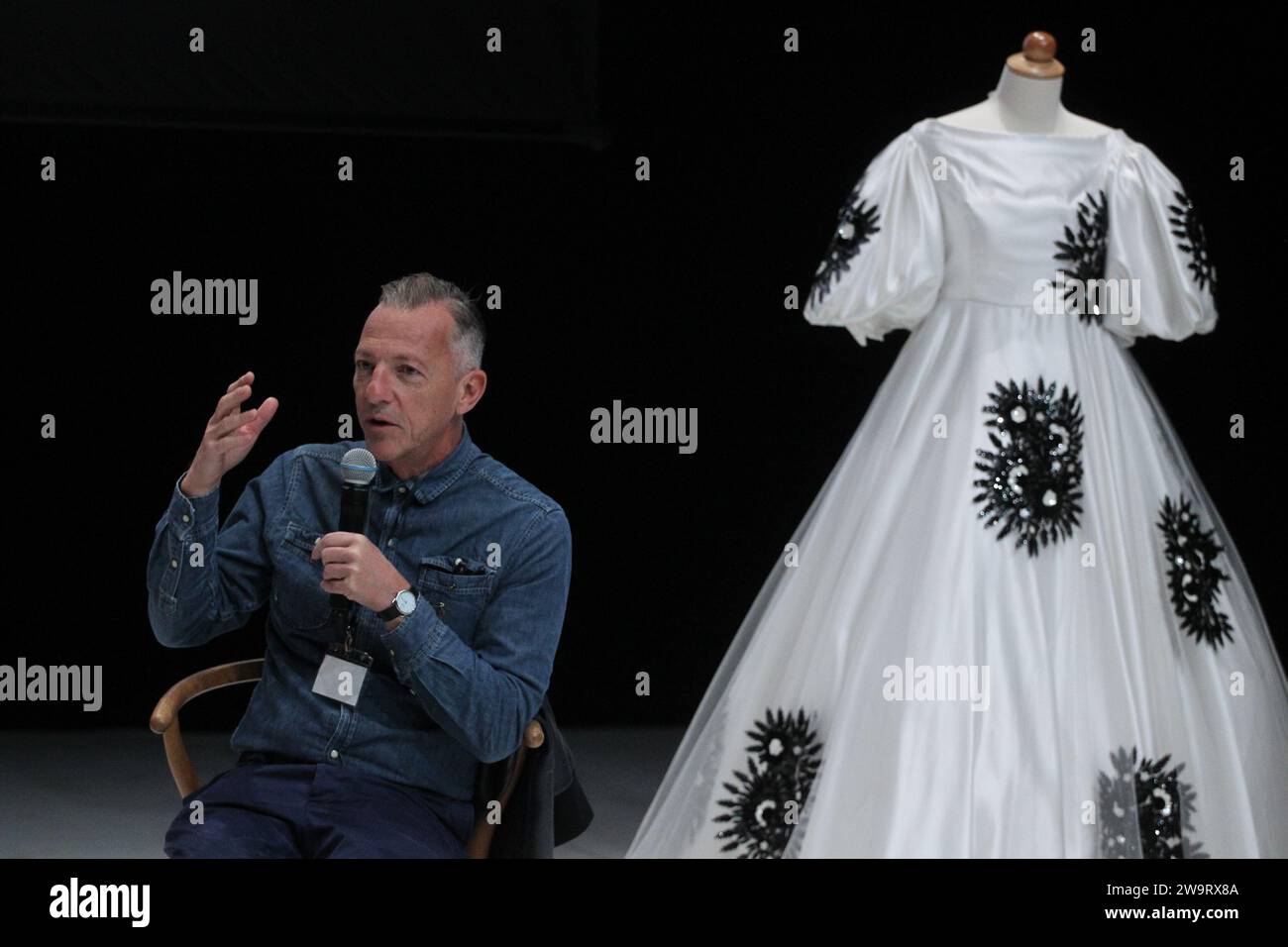 Fashion historian OLIVIER SAILLARD gives a press conference at Onassis ...