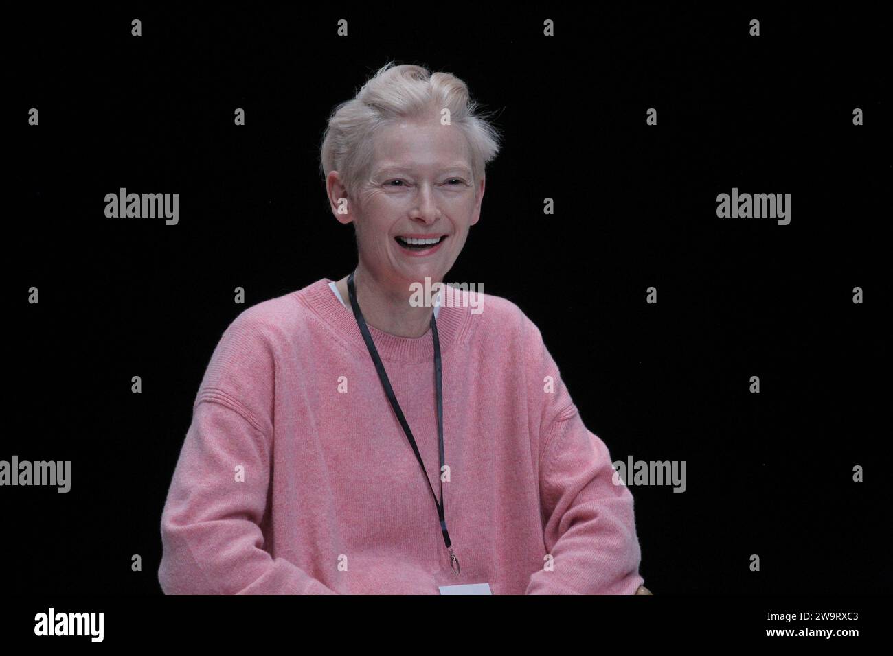 Britsh actress TILDA SWINTON gives a press conference at Onassis ...