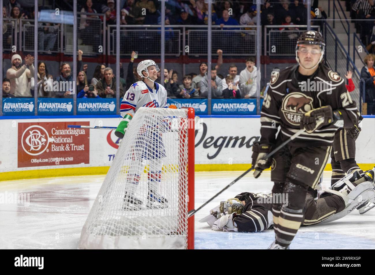 Rochester, New York, USA. 29th Dec, 2023. Rochester Americans forward ...